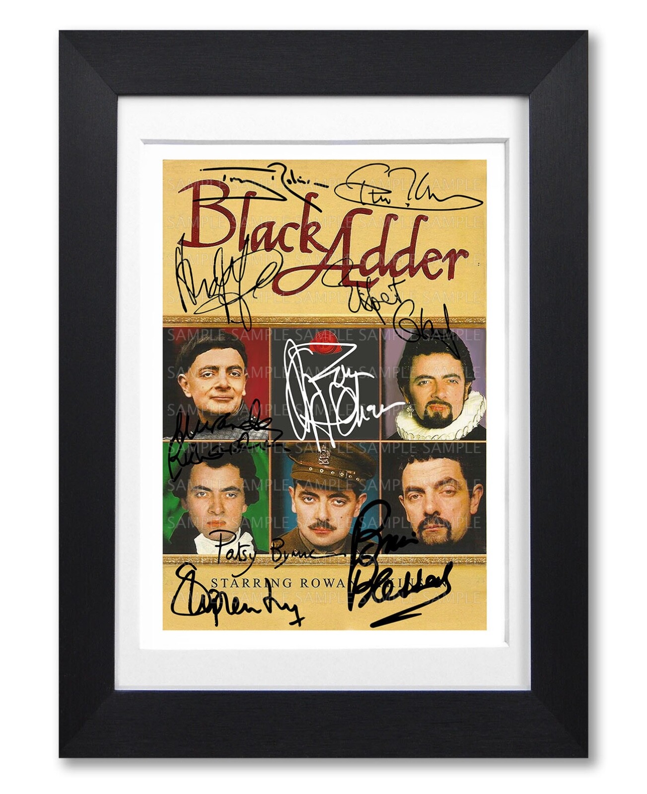 BLACK ADDER CAST SIGNED POSTER TV SHOW SERIES SEASON PRINT PHOTO ...
