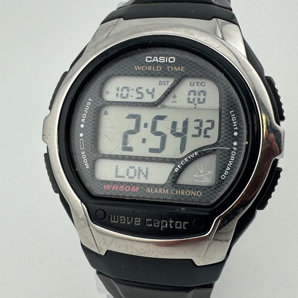 CASIO Wave Ceptor Quartz Watch WV-58A Men 50m Digital Alarm Chrono New ...