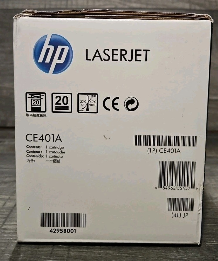 HP 507A CE401A Cyan Toner All in One LaserJet Print Cartridge *FACTORY ...