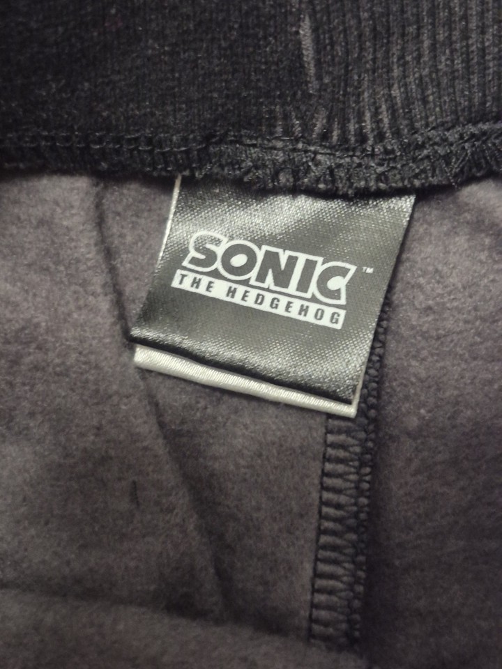 NEW Sonic The Hedgehog; Sonic Vs Shadow Kids Black Jogger Pants. Size ...