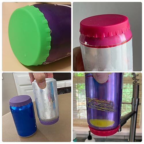 Reusable Soda Can Savers Pop Drink Covers Lid Protector Spill Free ...