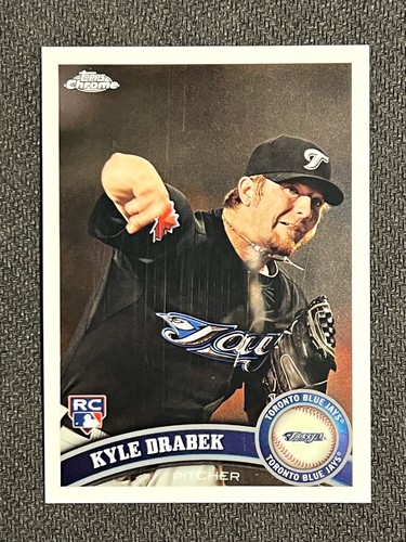 2011 Topps Chrome Baseball Rookie Card Kyle Drabek Toronto Blue Jays ...