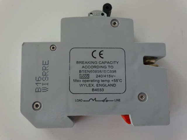 Wylex NSB06 NSB16 NSB32 MCB Circuit Breaker 6A 16A 32A 40A Type B ...