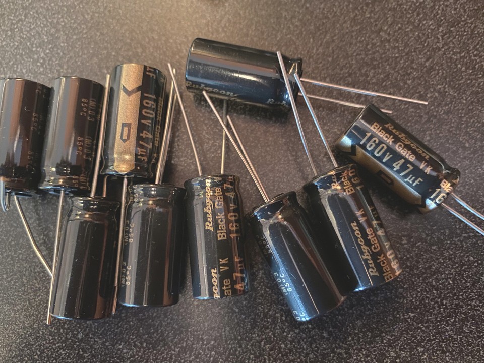 Black Gate Capacitor NOS 2 pcs 47uF 160V VK multipe sets available 300B ...