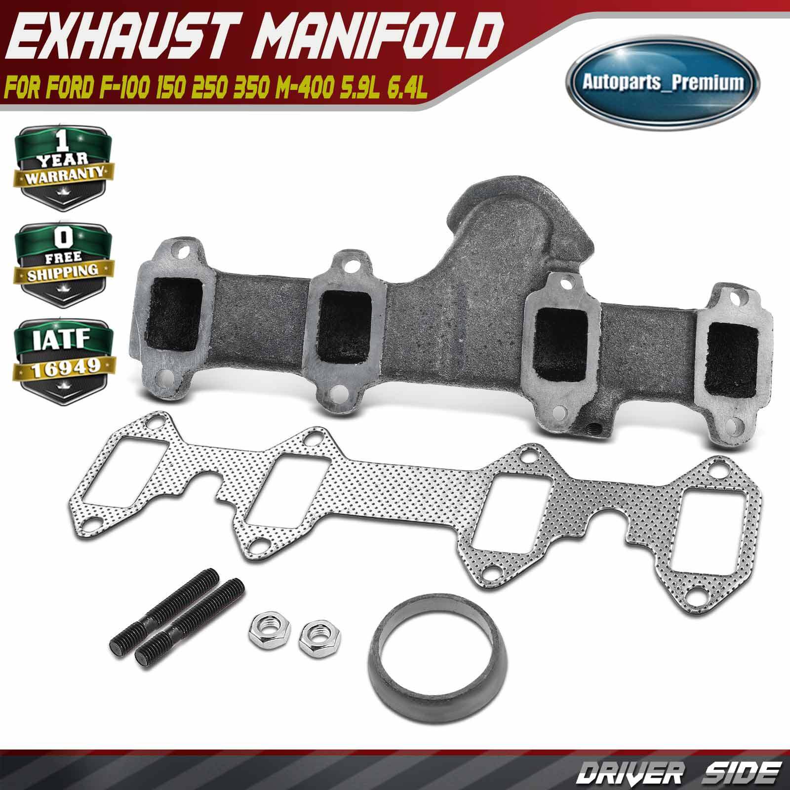 Left Exhaust Manifold w/ Gasket Kit for Ford F-100 150 250 350 M-400 5 ...