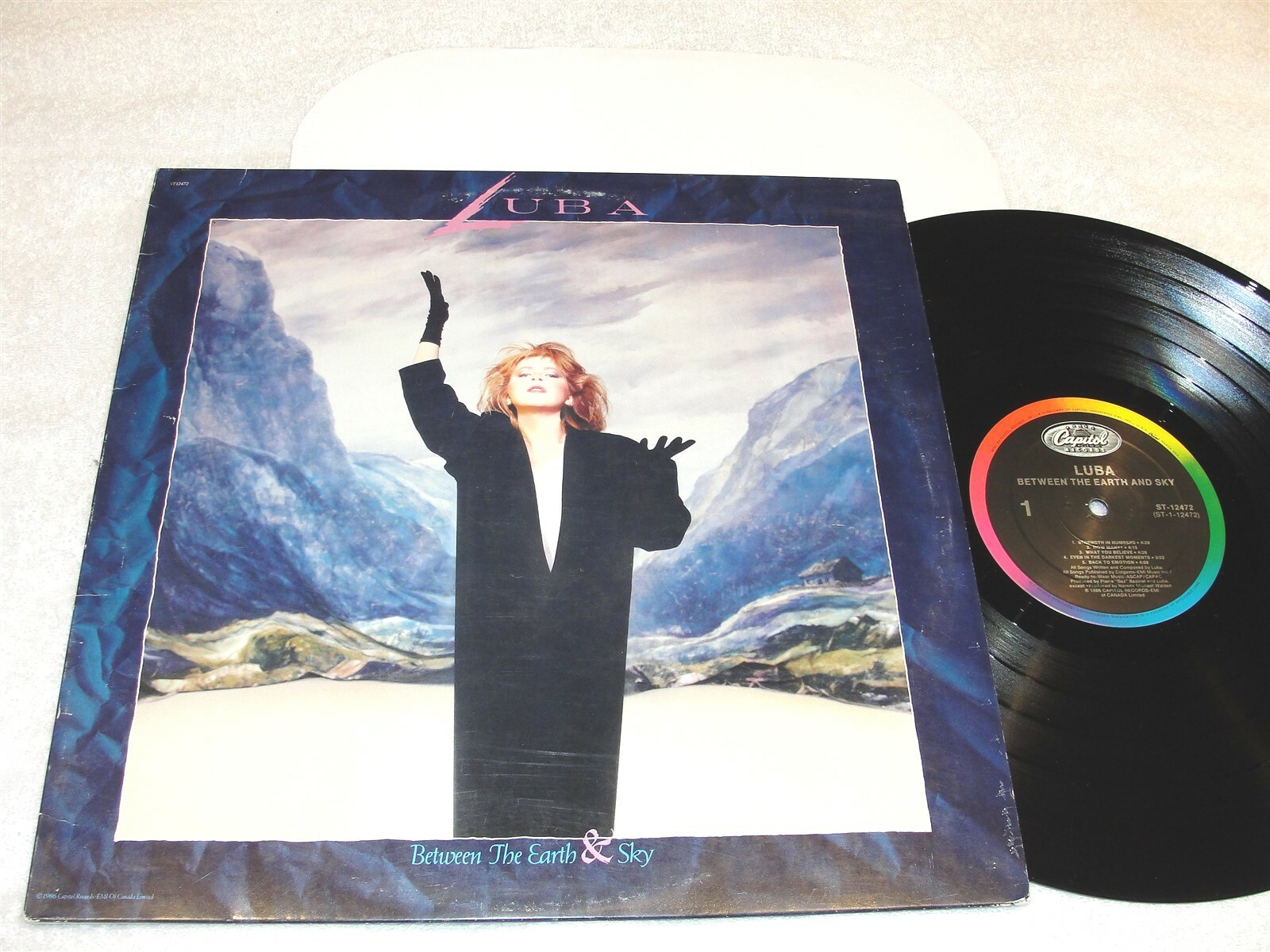 Luba "Between The Earth And Sky" 1986 Rock LP, VG+, Orig Capitol Press ...