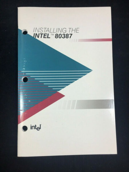 Intel 387 Vintage Math-co Processor A80387dx-20 386 Dx20 Co-proc Gold ...