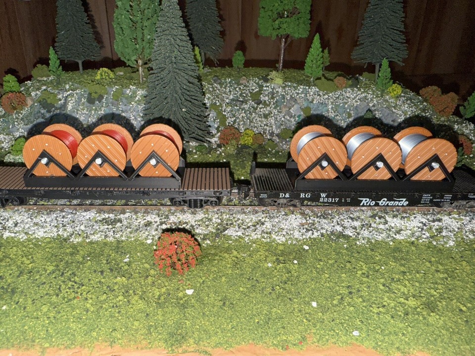 4pk- 1:87 HO Scale Multicolor Wire Spool Load/Decor | eBay