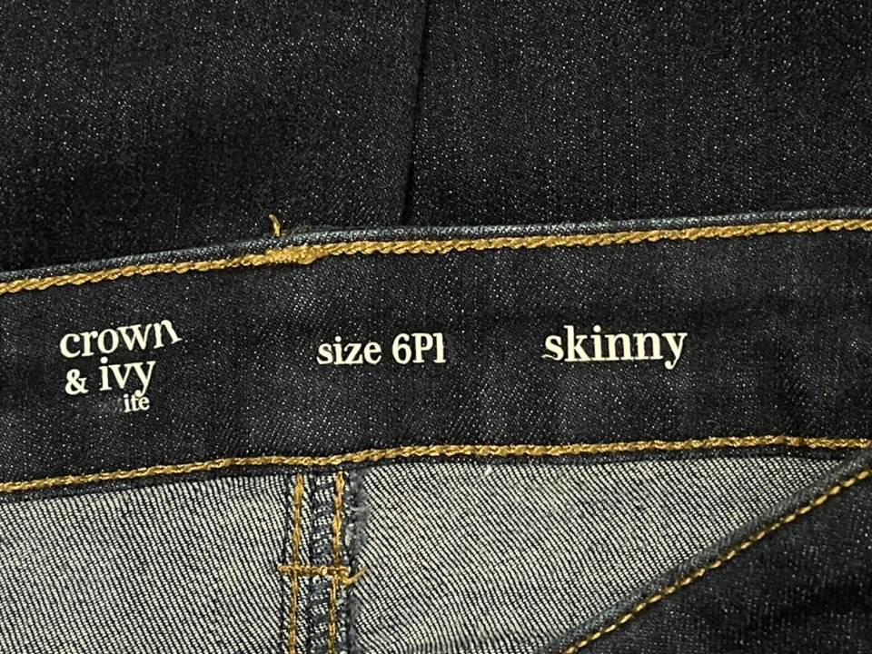 Crown & Ivy Jeans Women's Skinny Cropped Denim Size 6P | eBay