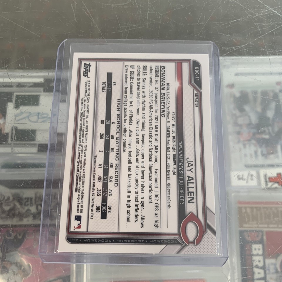 2021 1st Bowman Chrome Draft Sky | Jay Allen | Refractor | #BDC11 ...