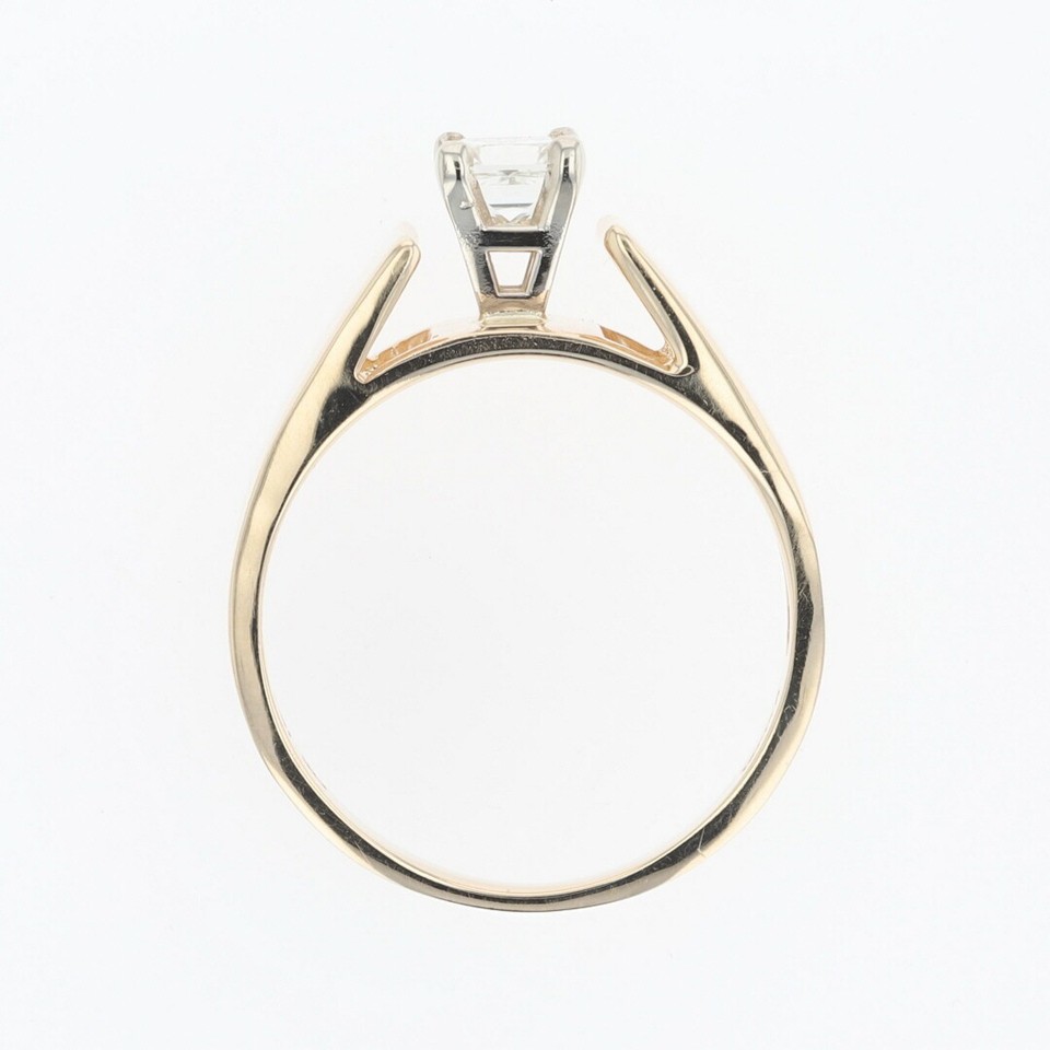 .40ct Princess Cut Diamond Solitaire Engagement Ring 14k Yellow Gold ...