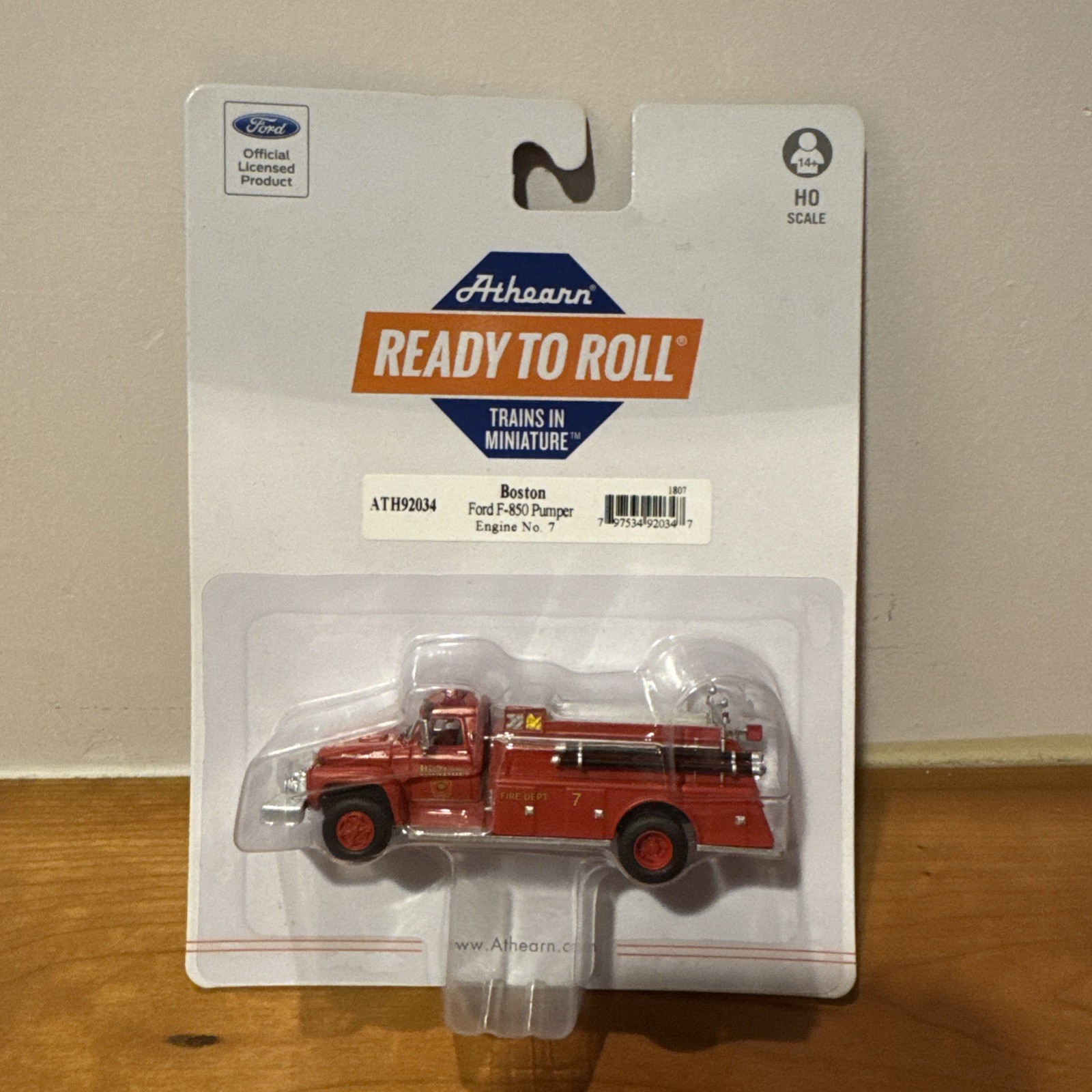 Athearn Trains Boston Fire Engine 7 Ready to Roll Ford F-850 HO 1:87 ...