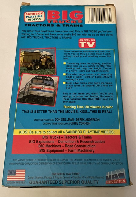 Big Trucks Tractors & Trains VHS 1994 084296059782 for sale online | eBay