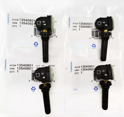 4X OEM Genuine Factory TPMS Tire Pressure Sensor for GMC Trucks & Vans ...