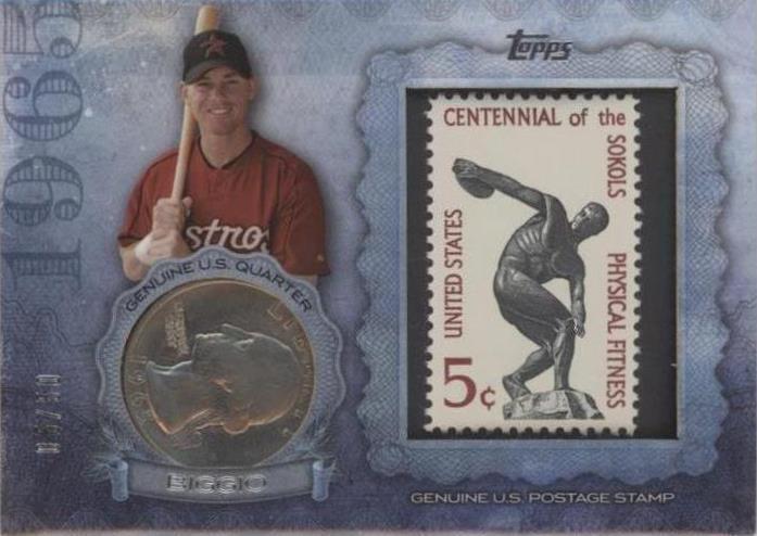 2015 Topps Update Series - Birth Year Coin and Stamp Cards Craig Biggio ...