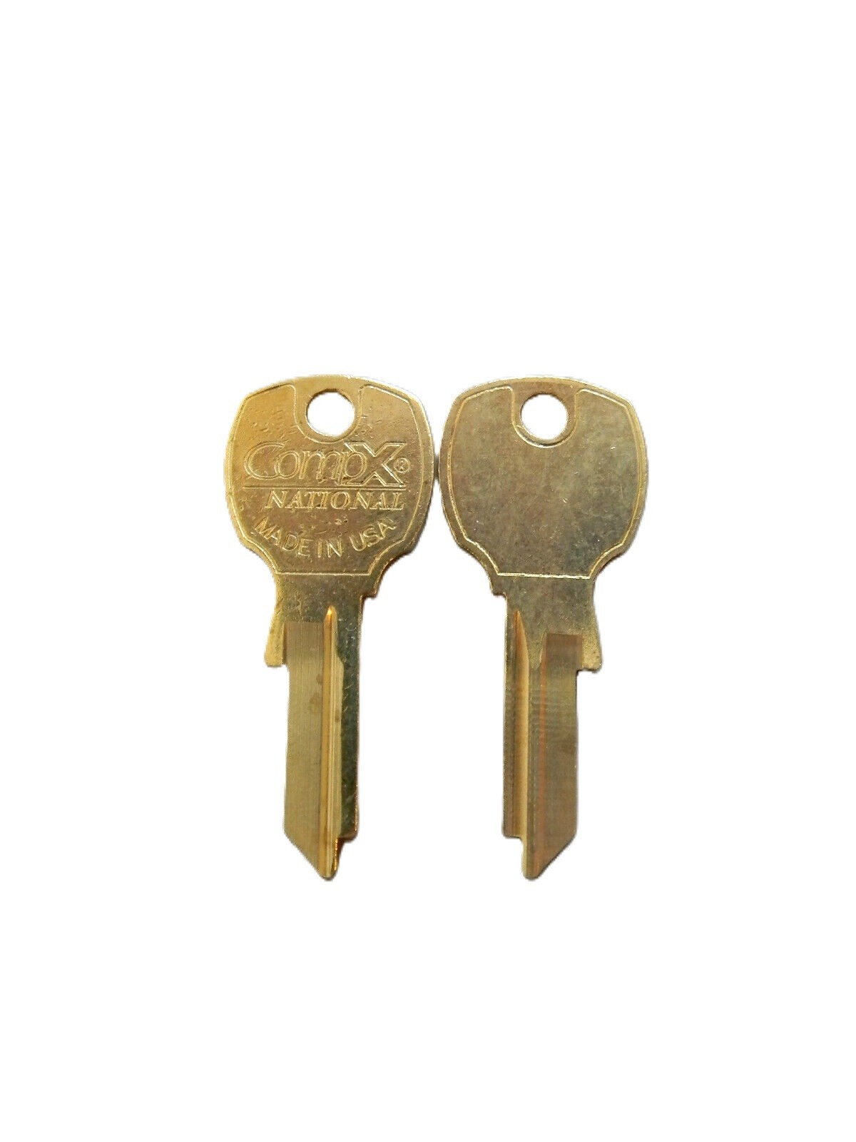 2 National CompX 4 Pin Key Blanks- For Codes 3000PS-3999 PS & 1000PS ...