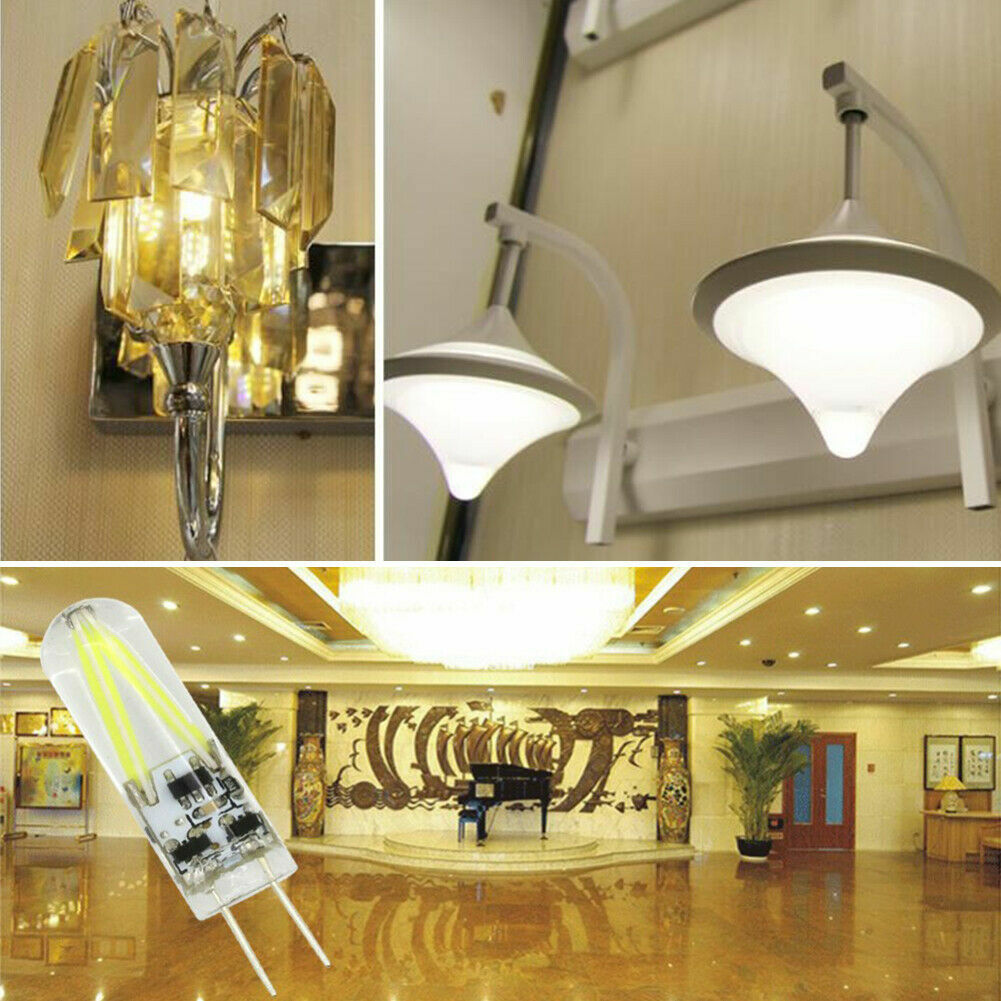 10X Mini 3W G4 COB LED Filament Light Bulb Replace 15W Halogen Lamps AC ...