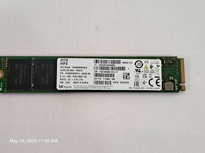 HPE 480GB NVMe RI M.2 22110 MV SSD P13688-004 | eBay