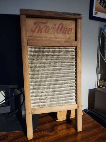 Vintage Two In One Jr. Carolina Washboard Co. Raleigh NC Wash Scrub ...