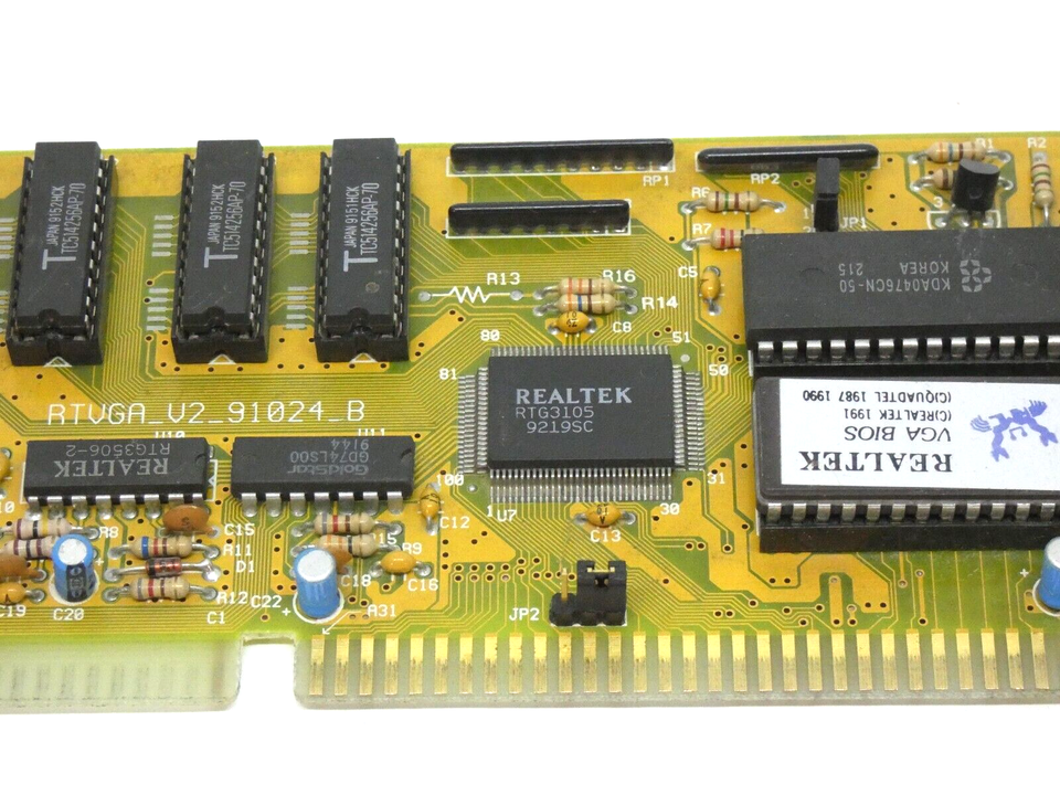 REALTEK RTG3105 512KB VGA Card - ISA Slot | eBay