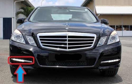 Mercedes E W212 Avantgarde DRL Light Chrome Right Trim A2128851874 NO🇺🇸 ...