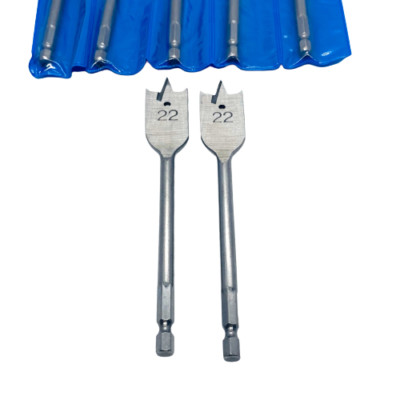 22mm x 150mm Long Timber Spade Drill Bit - 10 Pieces | eBay Australia