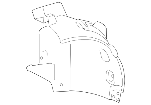 Mercedes Benz GLE350 GLE400 ML350 ML550 12-19 Left Rear Fender Liner ...