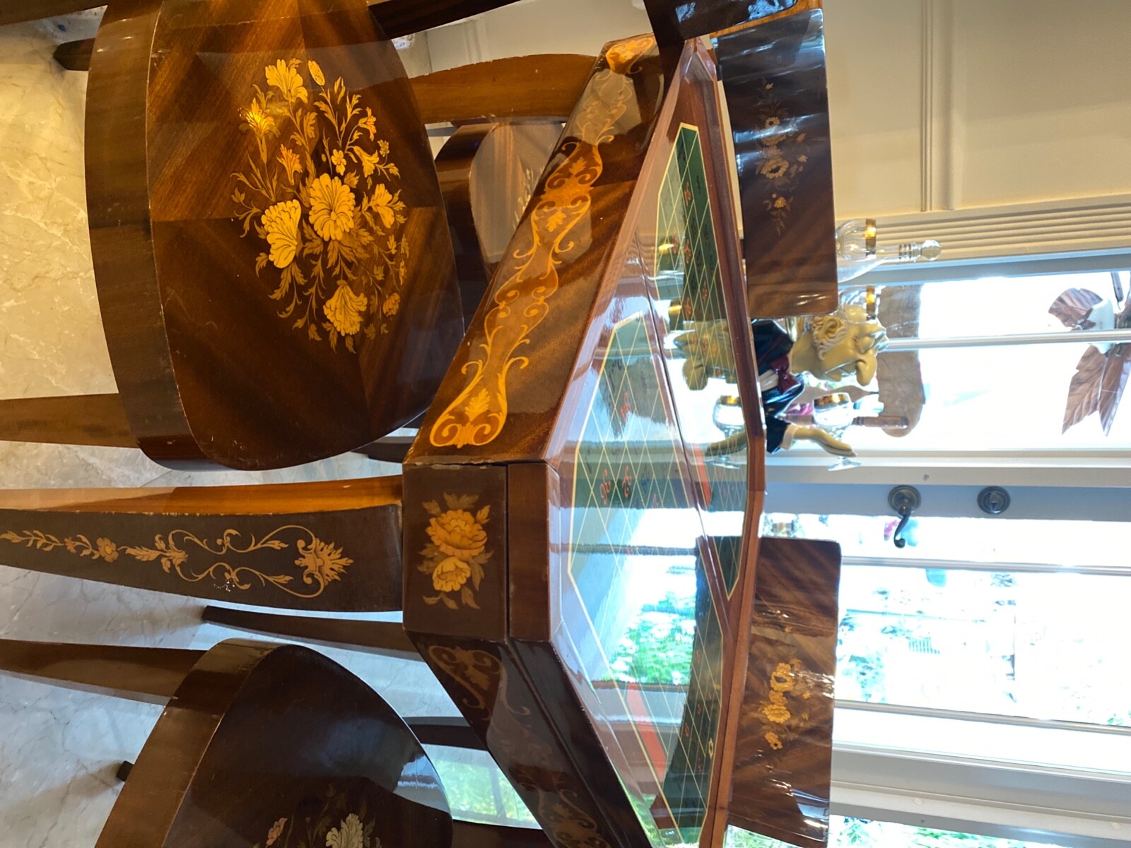 Notturno Intarsio Sorrento Italy Italian Game Table Roulette Chess ...