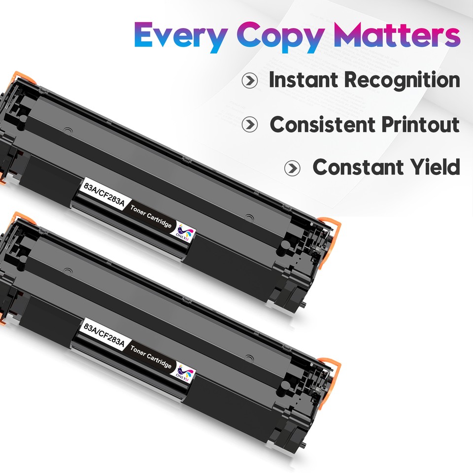 HP LaserJet Pro Printers Aazon.co: 83A CF283A Black Toner Cartridge 2 ...