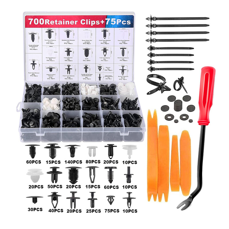 775×Car Body Plastic Push Pin Rivet Trim Panel Fastener Clip Moulding ...