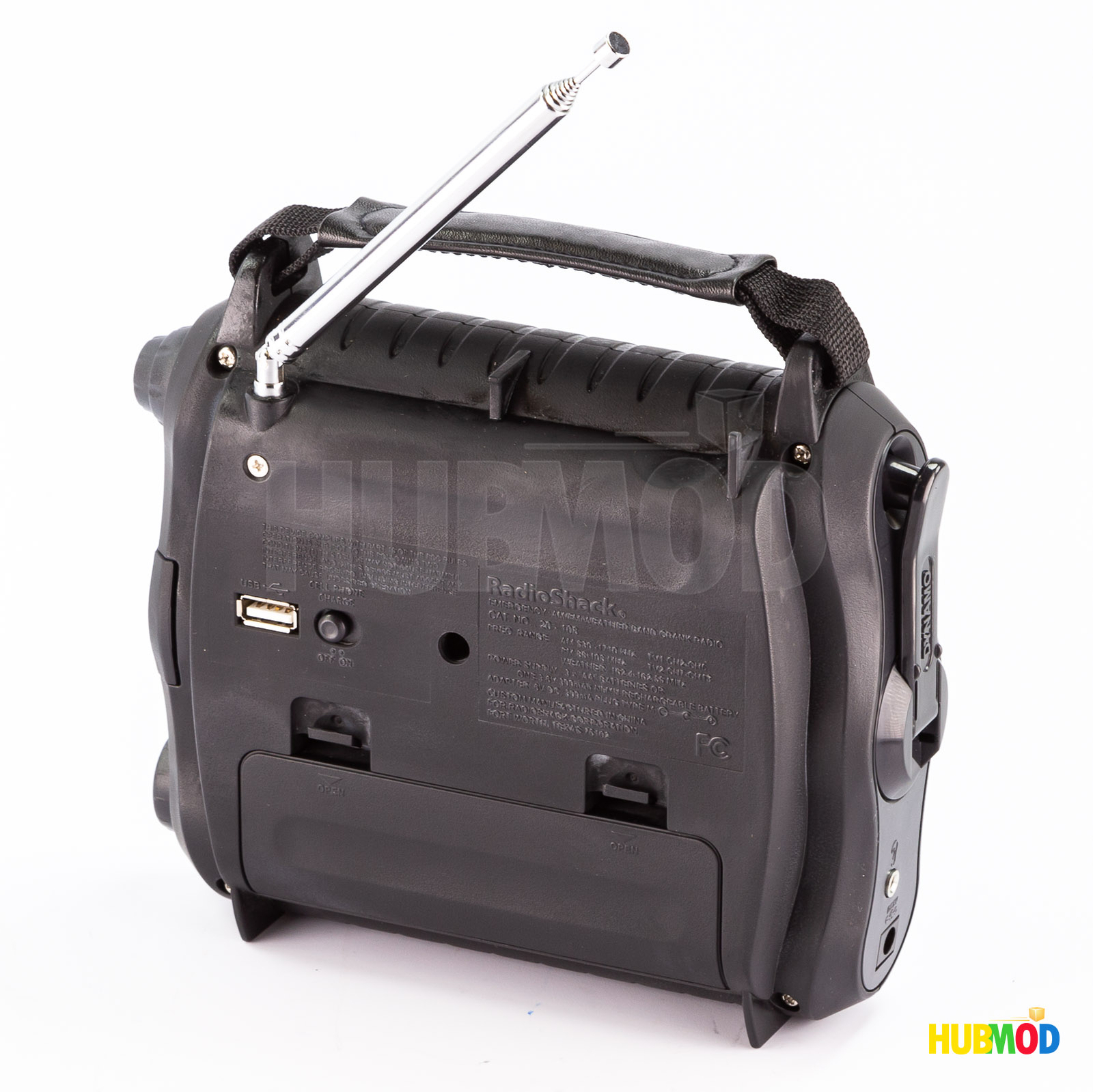 Radio Shack 20-108 AM/FM Weatherband Emergency Crank Radio Flashlight ...