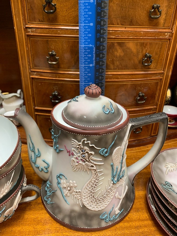 Hand Painted Dragon Dragonware Tea Set Made in Japan | eBay