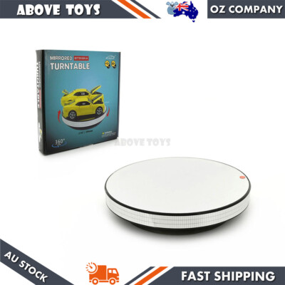 Rotary Turntable 360° Mirrored 10" Motorised USB & Battery Powered For ...