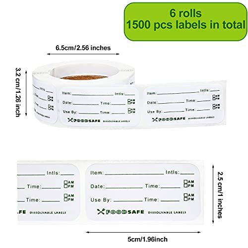 Food Date Storage Labels Removable Freezer Label for Containers ...