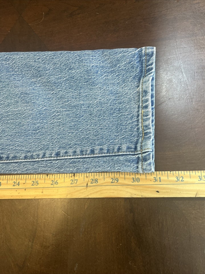 Levis premium big E button fly 24x30 light wash | eBay