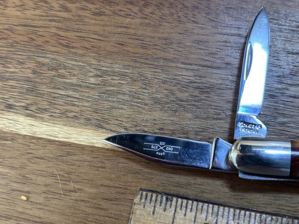 SERIES XIX 19 SCHATT & MORGAN QUEEN BALLOON WHITTLER BONE KNIFE 043276 ...