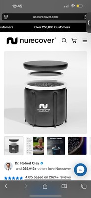 Brand New nurecover Pod® - Portable Ice Bath (Never Opened) | eBay