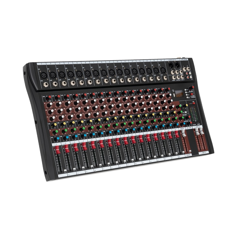 16-Channel Studio Audio Mixer Bluetooth USB Digital Sound Mixing ...