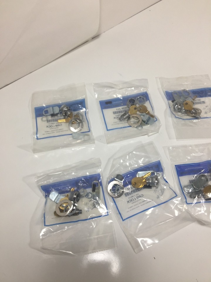 Lot Of 12 Fort Lock MFW23038-217 3/8" Single Bit Cam Lock with ...