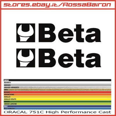 Kit 2 Adhésifs beta Outils mm.100 X 21 - Stickers Autocollants | eBay UK