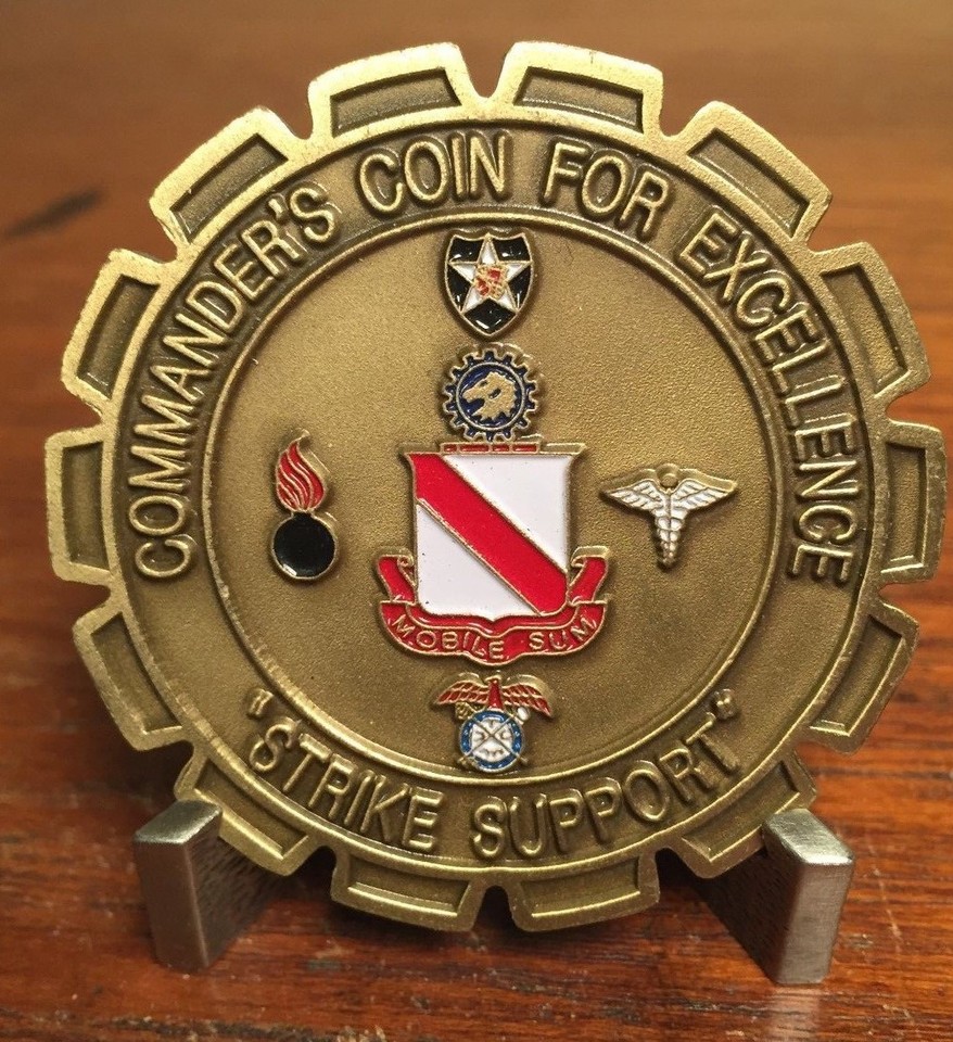 2d Forward Support Battalion MUSTANGS 2d INF DIV Challenge Coin | eBay