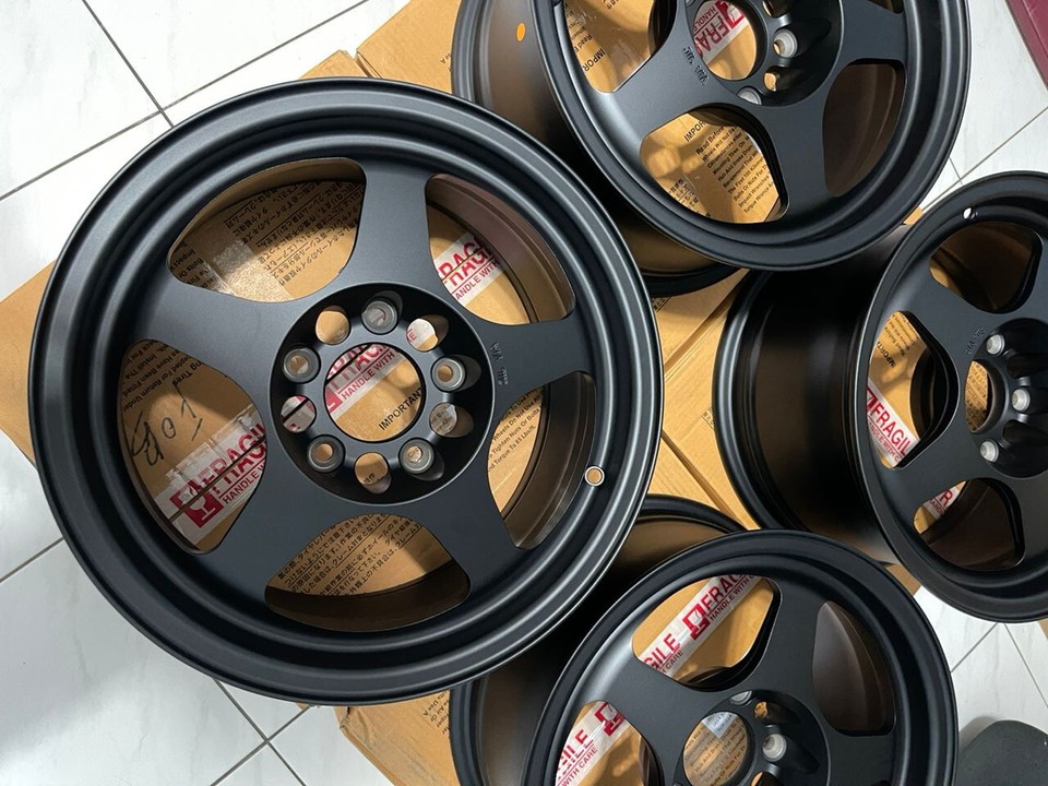 For Honda ctr itr ek9 dc2 b18c JDM 15" 114.3x5 EVO Style wheels rims ...