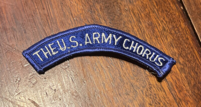 4.25” Blue The US Army Chorus Arc Arch Award Badge Patch | eBay