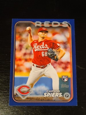 2024 Topps Baseball Series Two, Carson Spiers Rookie BLUE PARALLEL SP ...