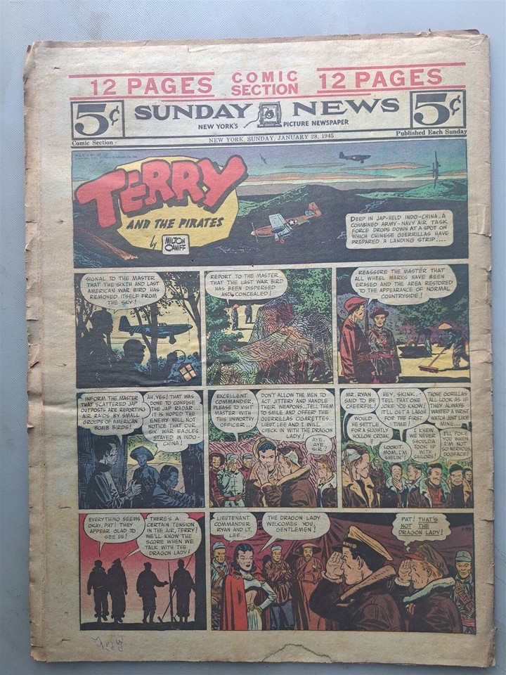 New York Sunday News Sunday COMICS Section 12 Pages Complete Jan. 28 ...