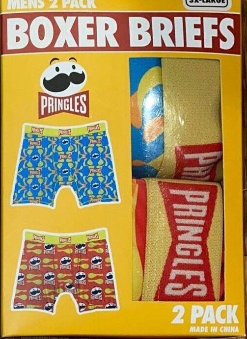 Odd Sox Men's Novelty Underwear Boxer Briefs, 2 Pack, Pringles, 2XL | eBay