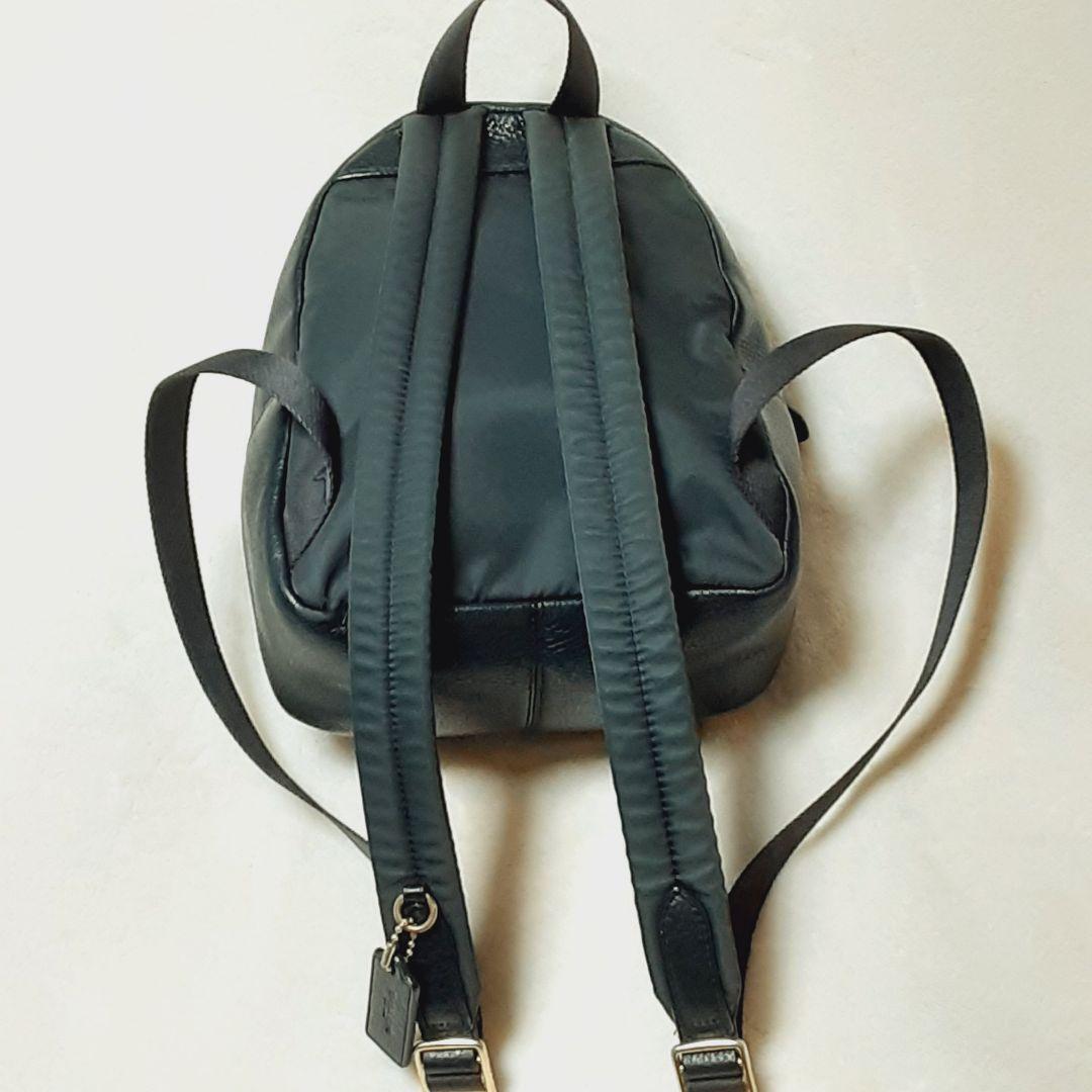 Coach Charlie Mini Backpack Pebbled Leather Black - Gem