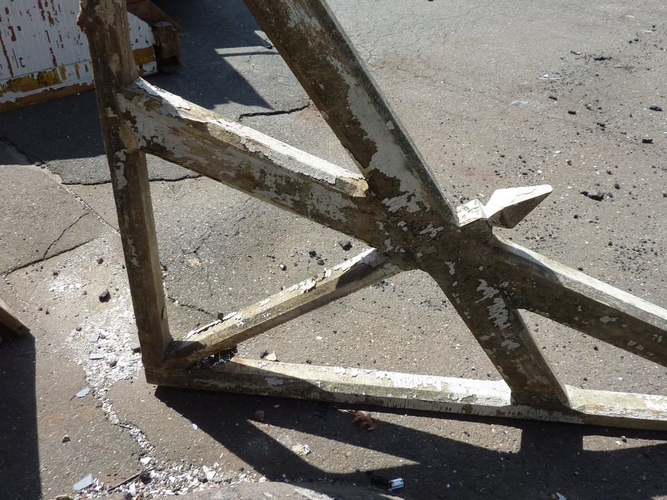 LARGE single railroad station DEPOT CORBEL bracket brace 94 x 63 x 3.75 ...