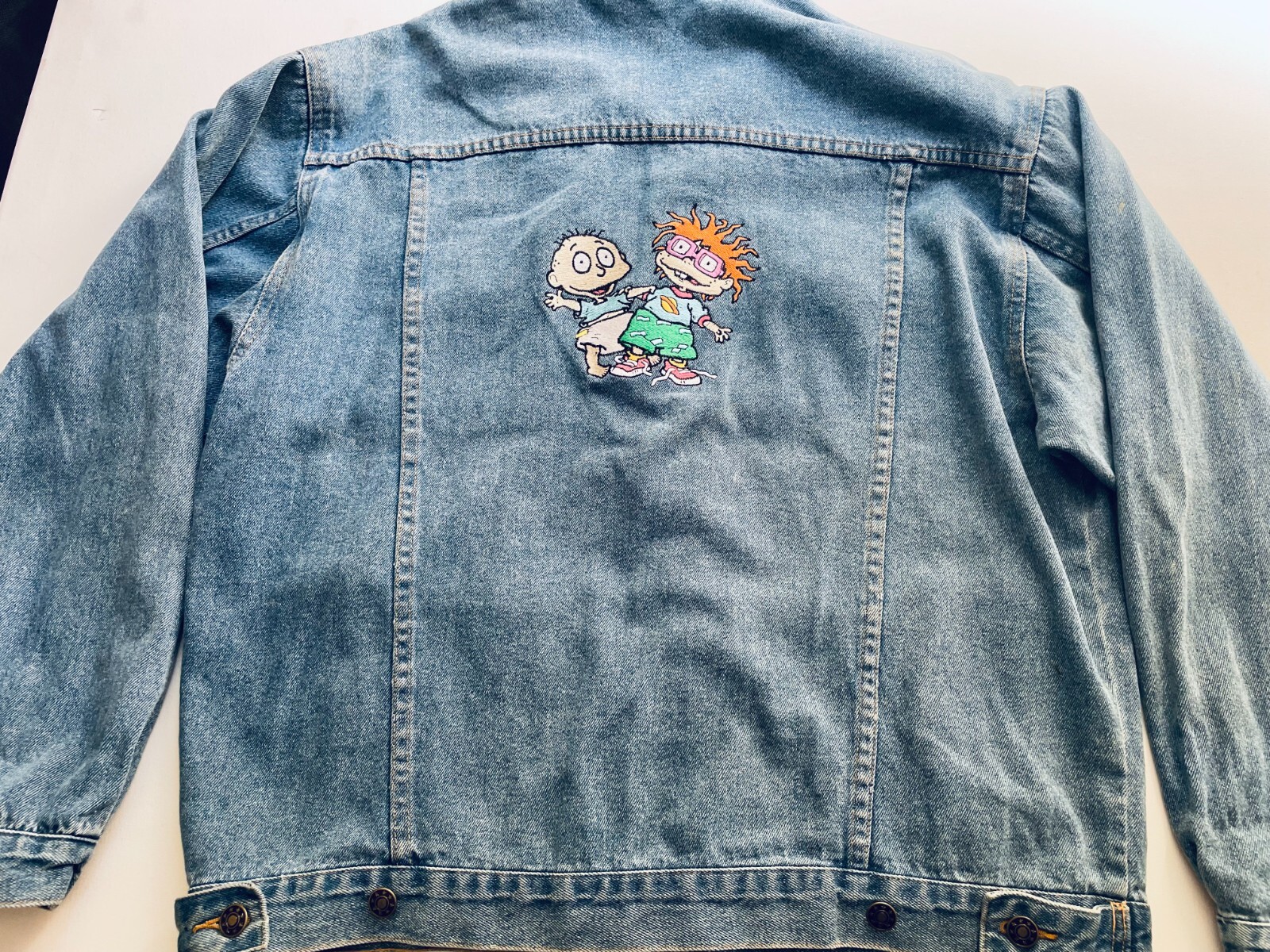 Vintage Nickelodeon Rugrats Jean Jacket Large - Gem