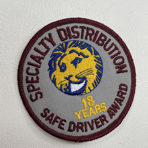 18 YEARS SAFE DRIVER AWARD SPECIALTY DISTRIBUTION Patch P005 | eBay